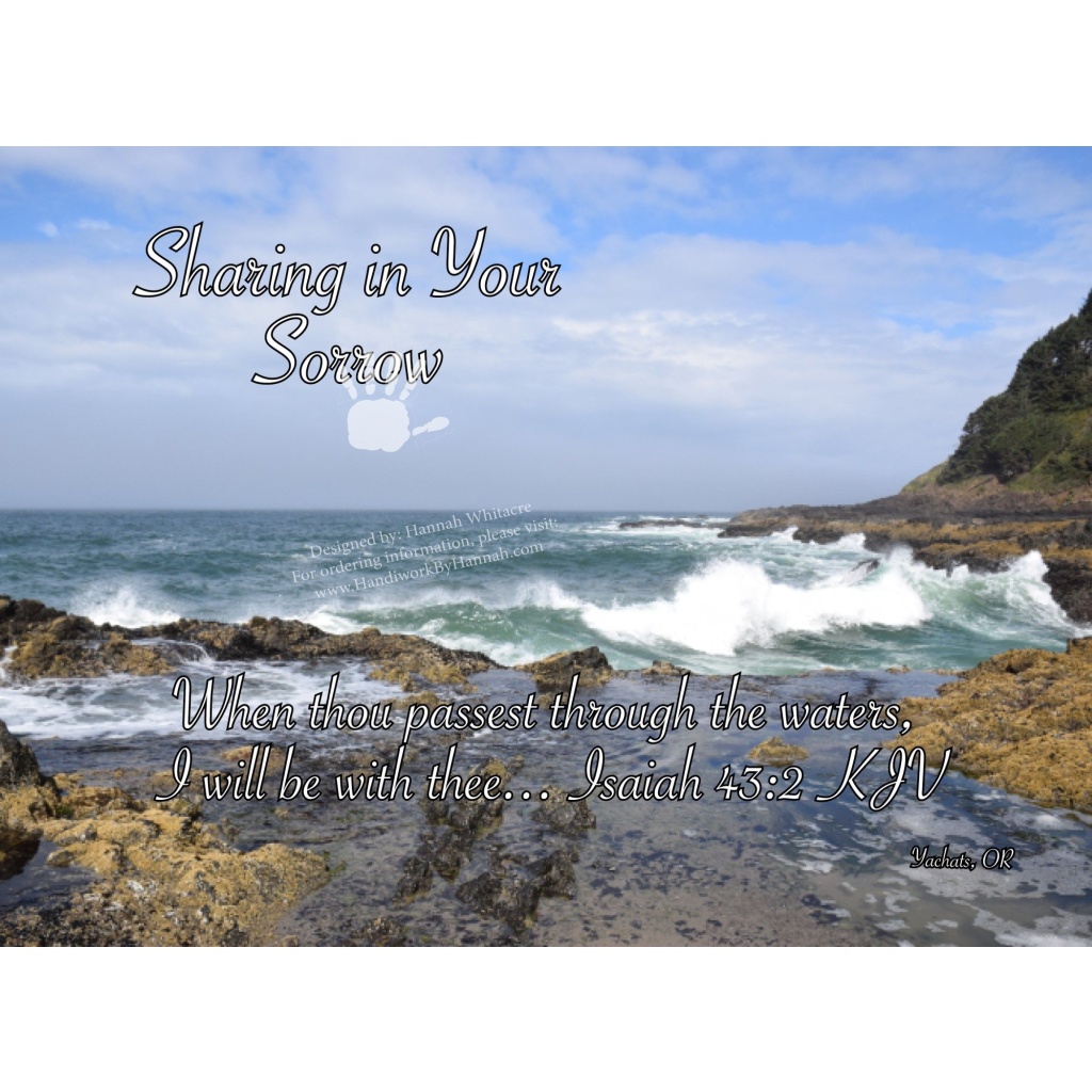 Ocean Waves (CARD-0054) - 10 Cards - Hannah’s Handiwork